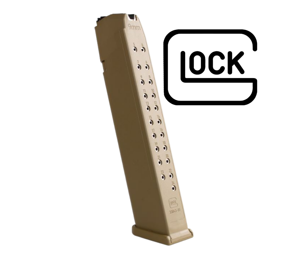 Glock 9mm Luger 24 Round Magazine Coyote – Karani Outdoor & Tactical