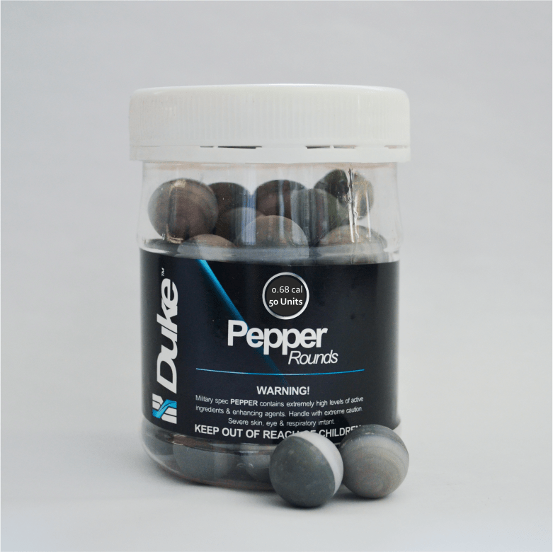 Duke pepper rounds 50 pack 68 cal – Karani Outdoor & Tactical